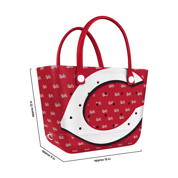 Cincinnati Reds MLB Big Logo Mini Print Tailgate Tote Bag (PREORDER
