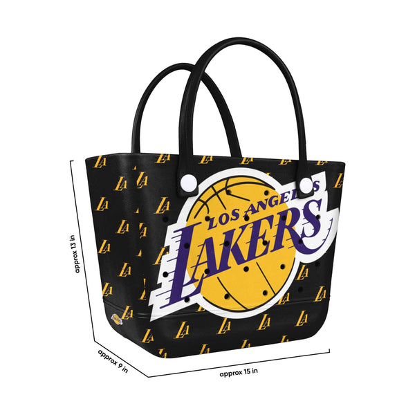 Los Angeles Lakers NBA Big Logo Mini Print Tailgate Tote Bag