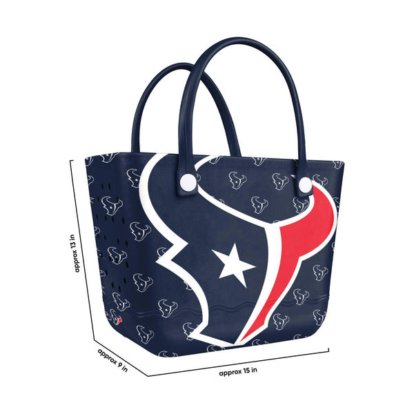 Houston Texans NFL Big Logo Mini Print Tailgate Tote Bag (PREORDER - S