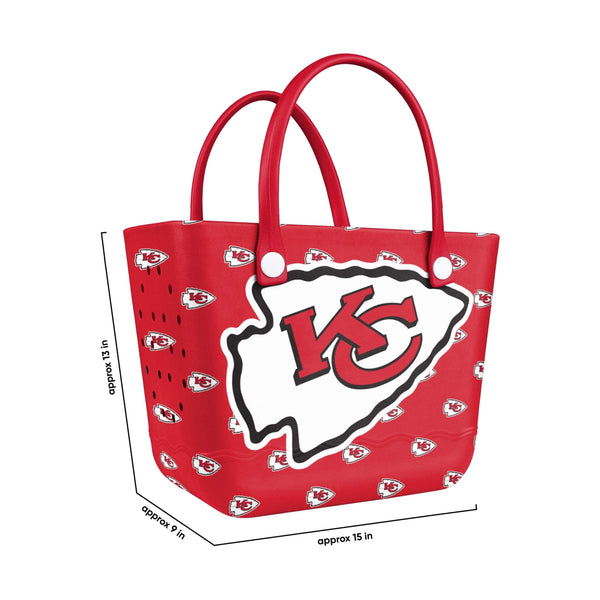 Kansas City Chiefs NFL Big Logo Mini Print Tailgate Tote Bag (PREORDER