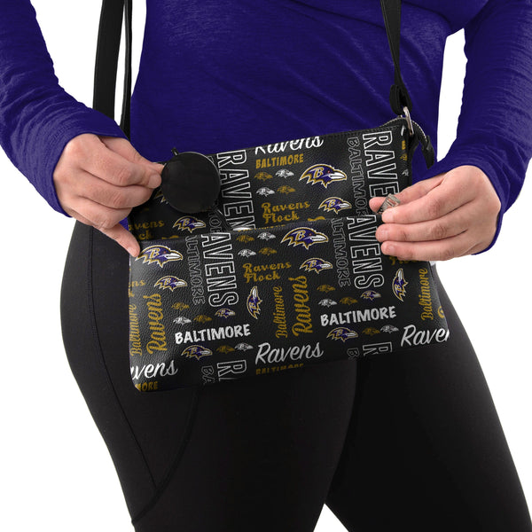 Baltimore Ravens NFL Spirited Style Printed Collection Foldover Tote B