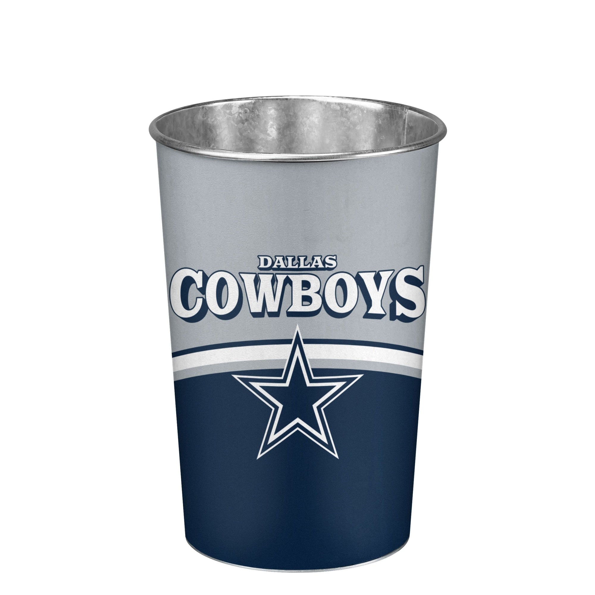 Dallas Cowboys NFL Team Stripe Waste Basket