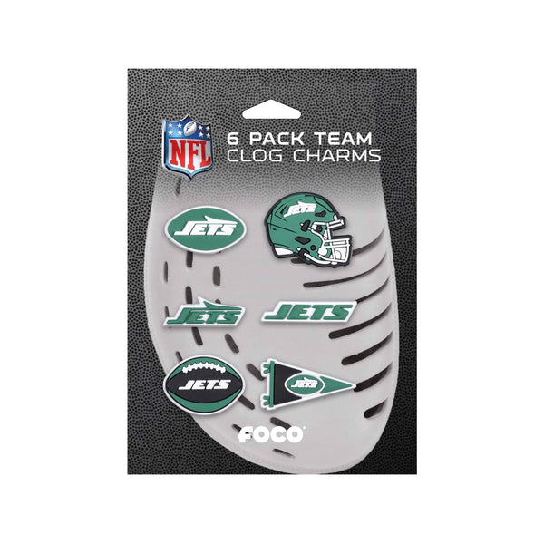New York Jets NFL 6 Pack Team Clog Charms