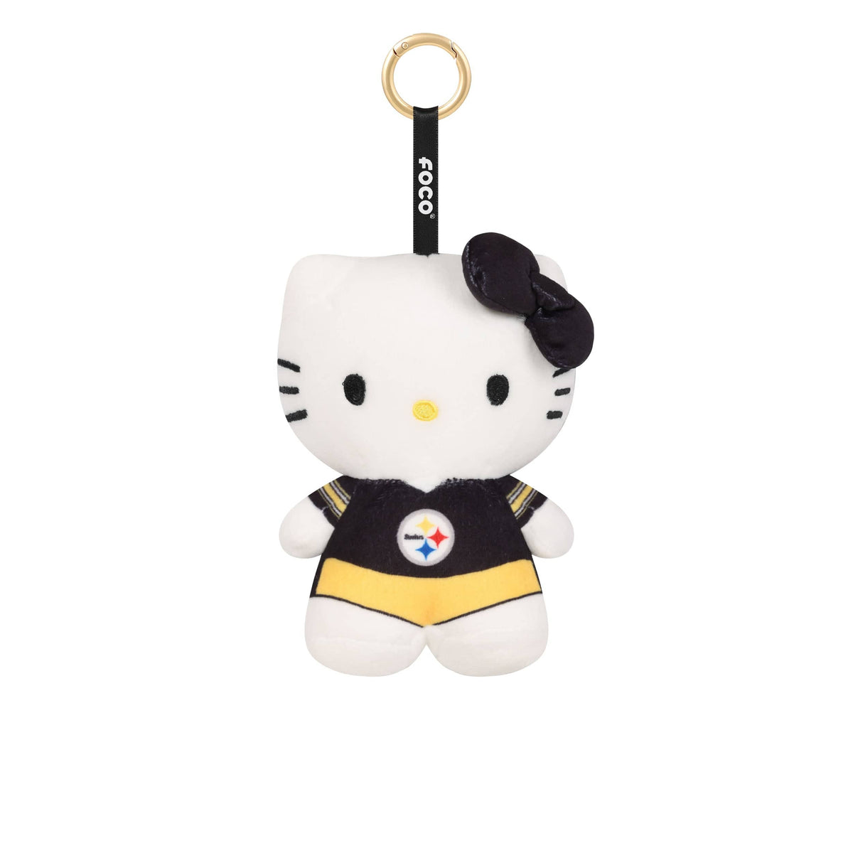 Pittsburgh Steelers NFL Plush Hello Kitty® Bag Charm Keychain