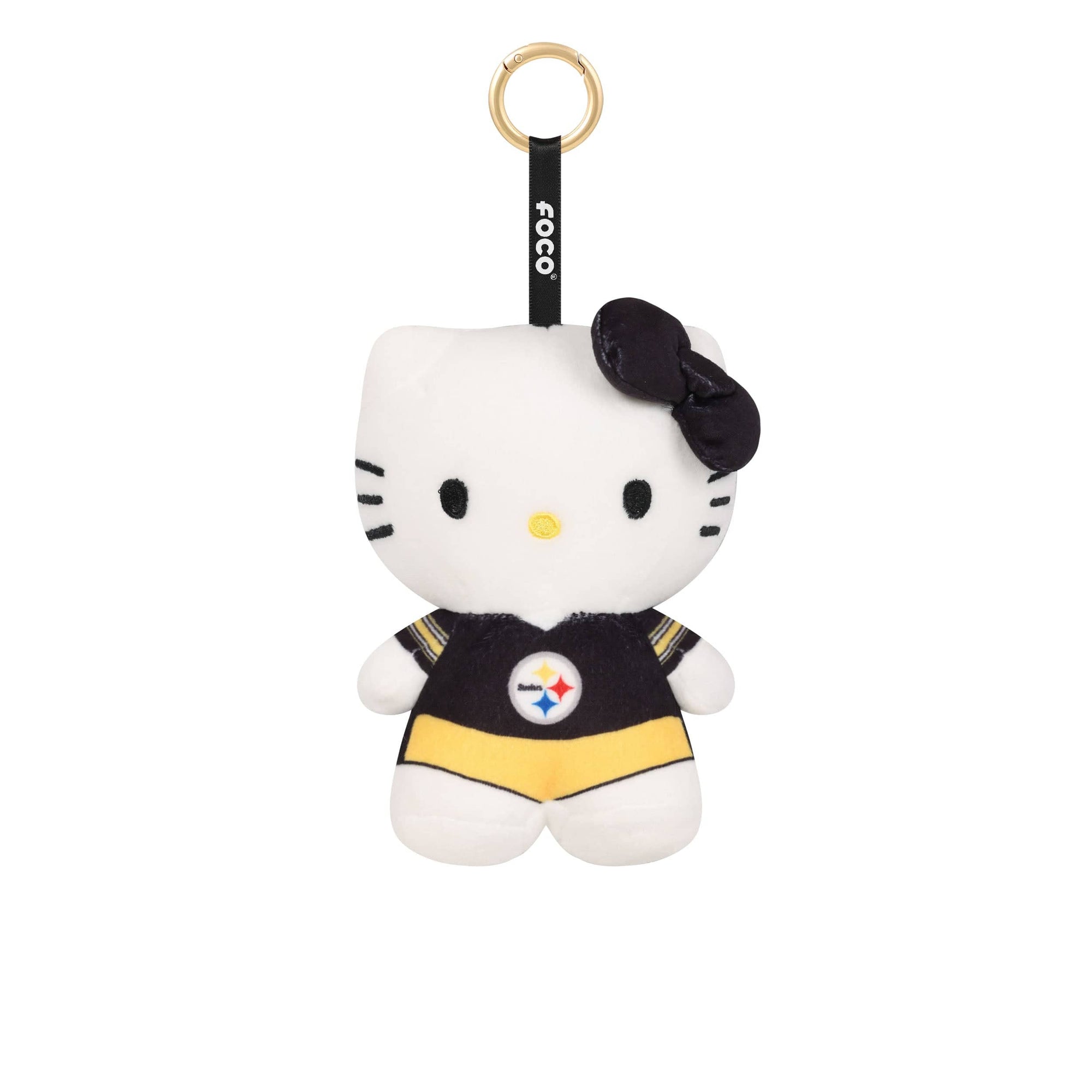 Pittsburgh Steelers NFL Plush Hello Kitty® Bag Charm Keychain