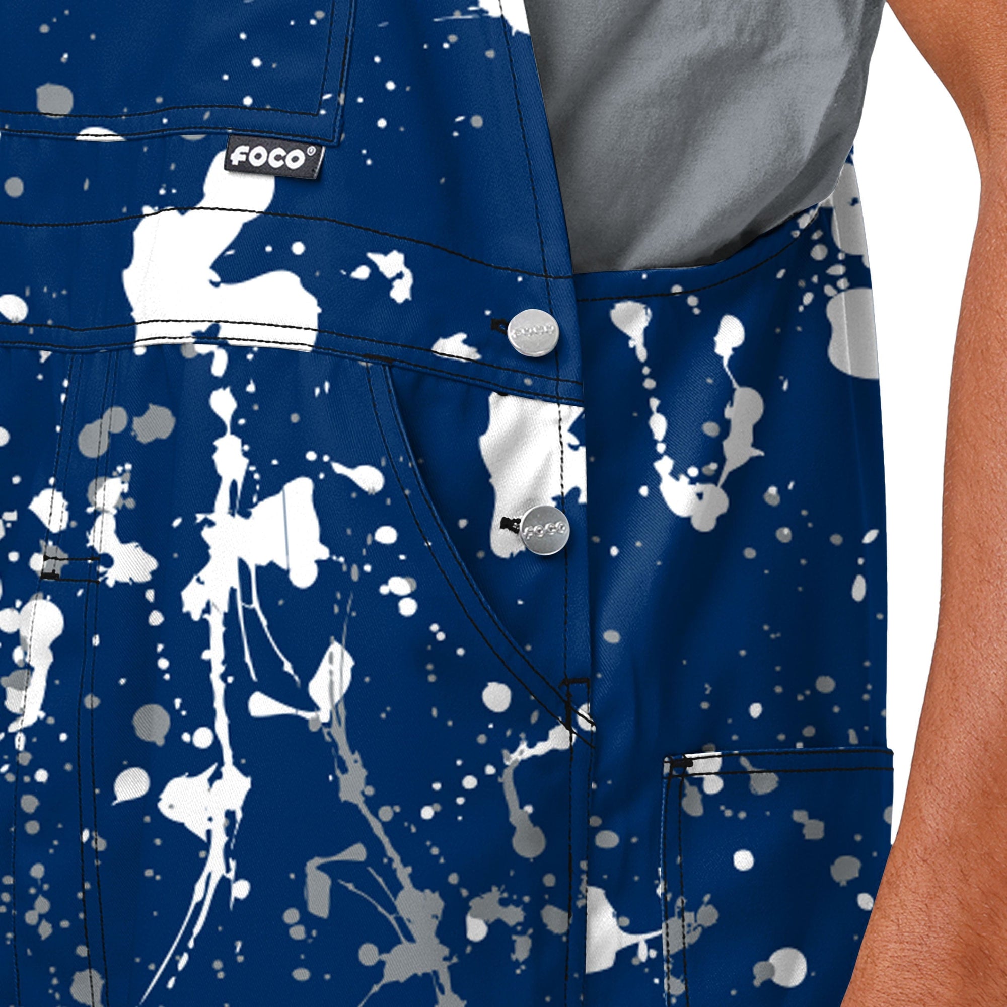 Penn State Nittany Lions NCAA Mens Paint Splatter Bib Overalls