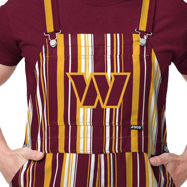 Washington Commanders NFL Mens Hyper Stripe Bib Overalls