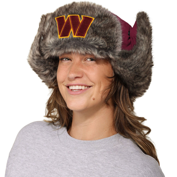 Washington Commanders NFL Faux Fur Trapper Hat