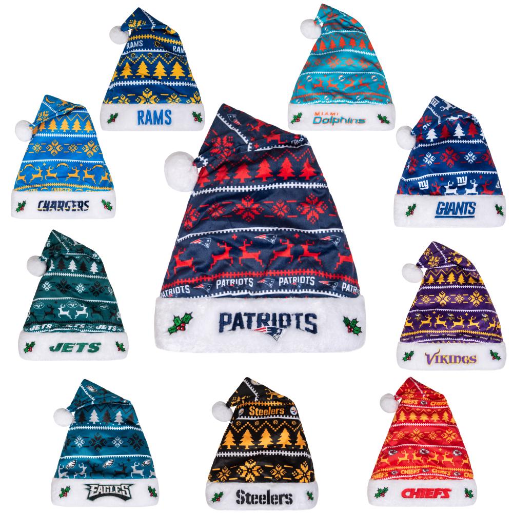 NFL Family Holiday Santa Hats - Pick Your Team!