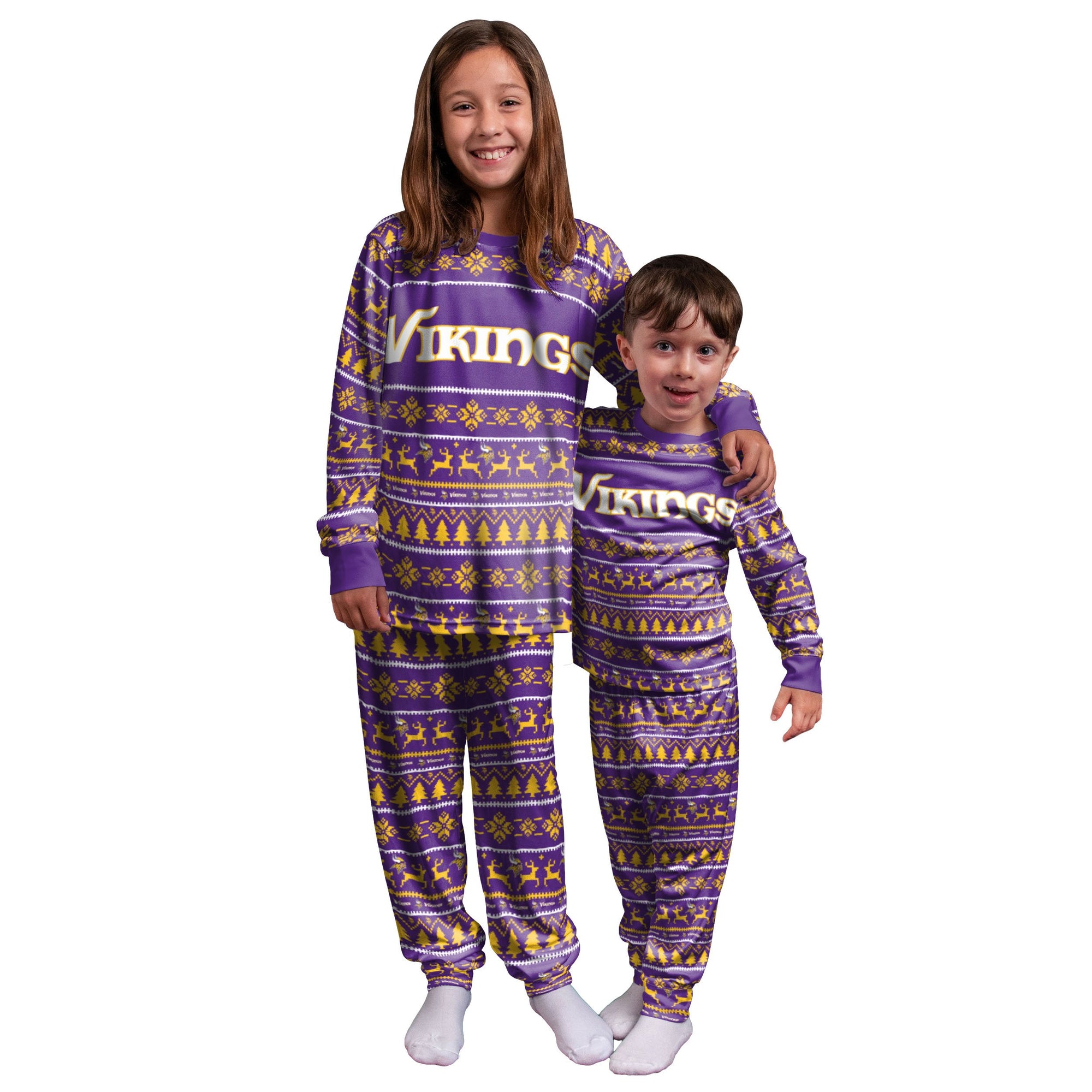 Minnesota Vikings NFL Family Holiday Pajamas