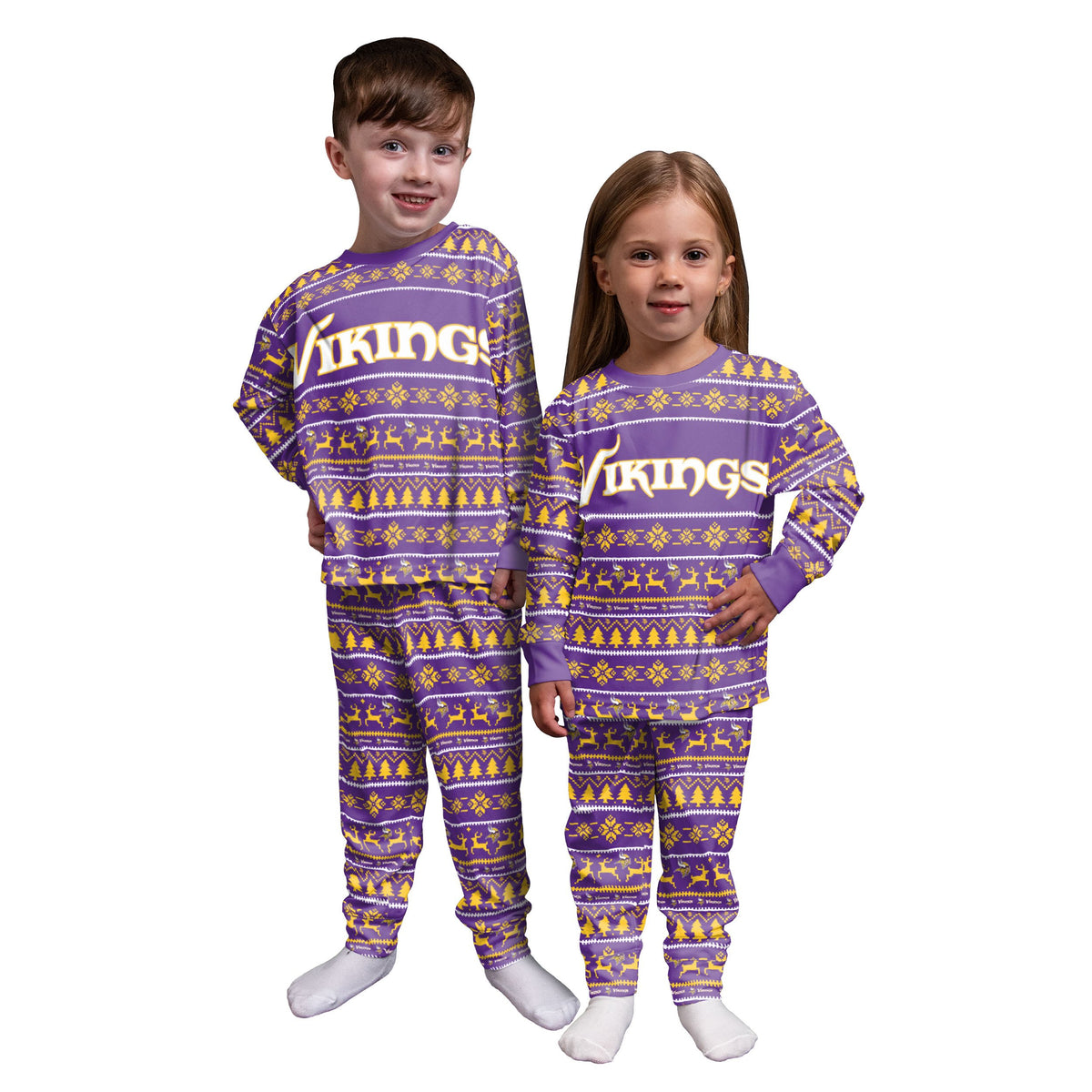 Minnesota Vikings NFL Family Holiday Pajamas