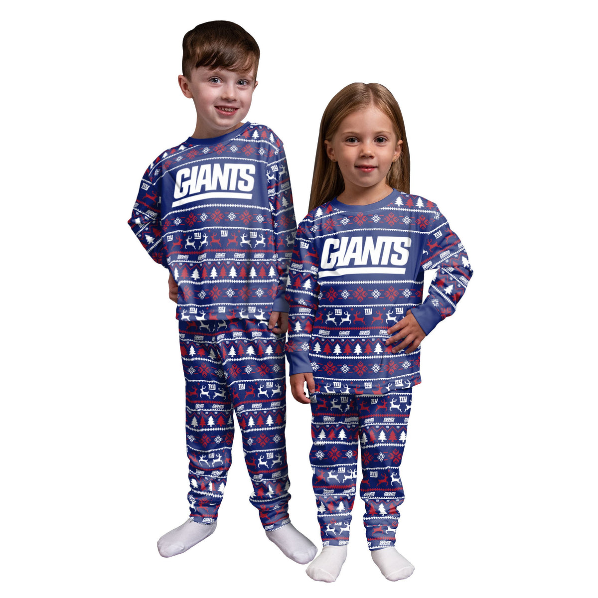 New York Giants NFL Family Holiday Pajamas