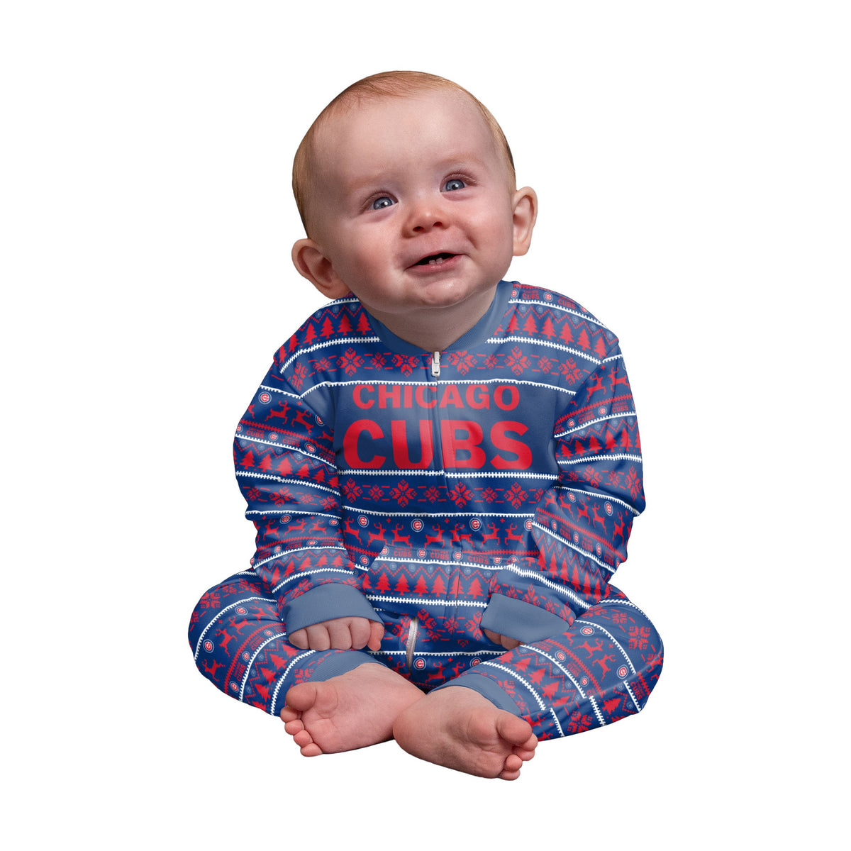 Chicago Cubs MLB Family Holiday Pajamas