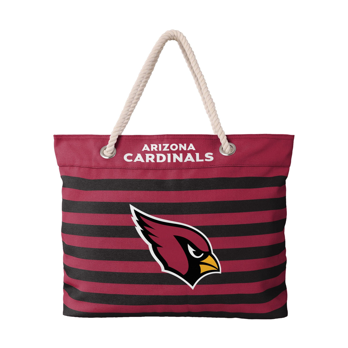 Arizona Cardinals NFL Nautical Stripe Tote Bag