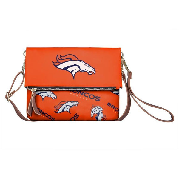Denver Broncos NFL Printed Collection Foldover Tote Bag