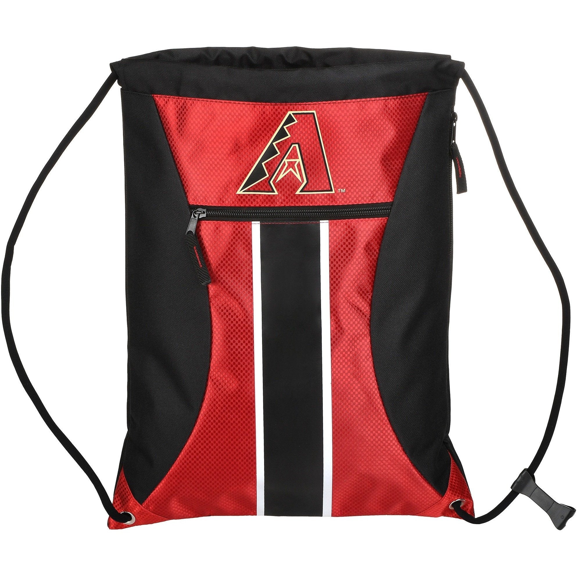 Arizona Diamondbacks MLB Big Stripe Zipper Drawstring Backpack