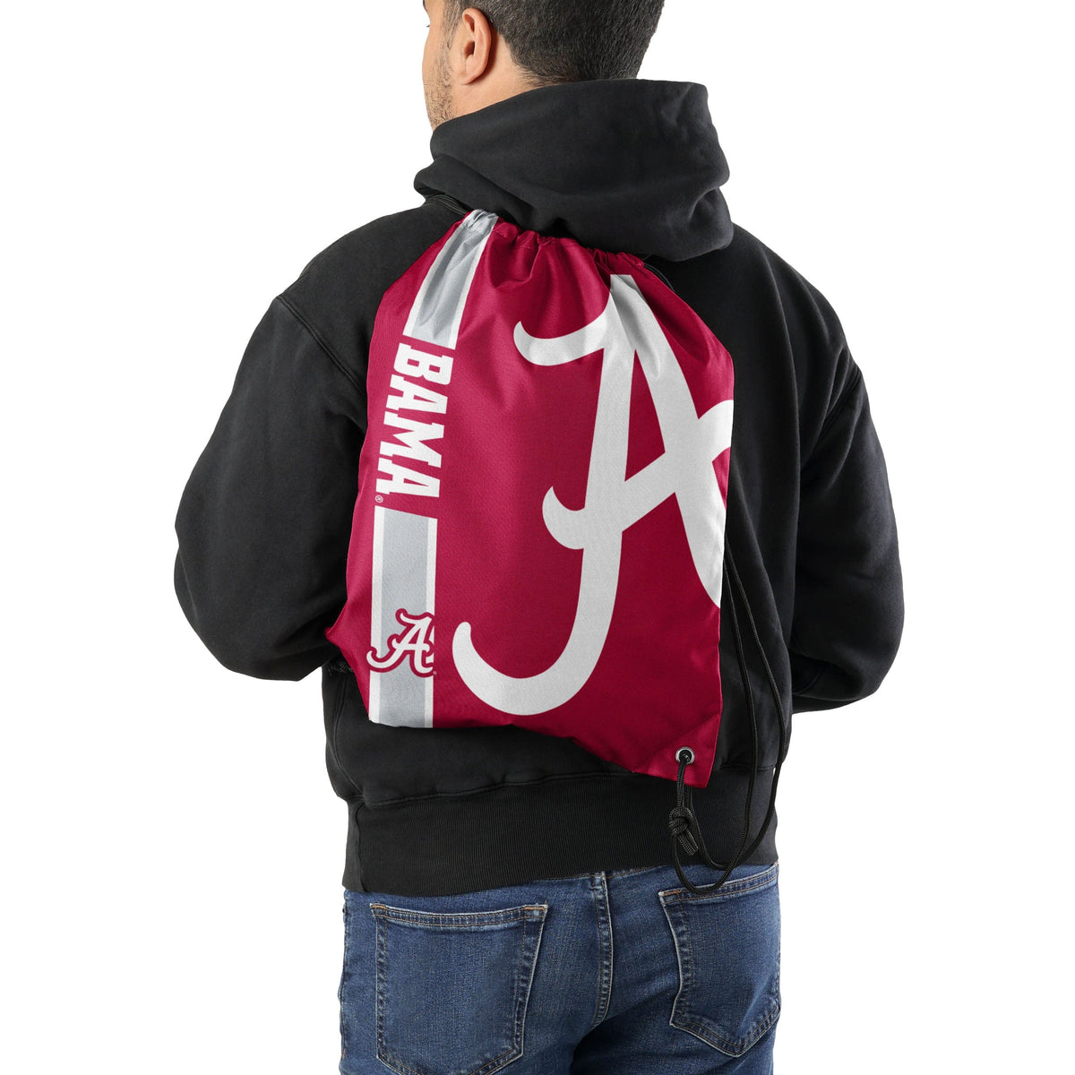 Alabama Crimson Tide NCAA Big Logo Drawstring Backpack