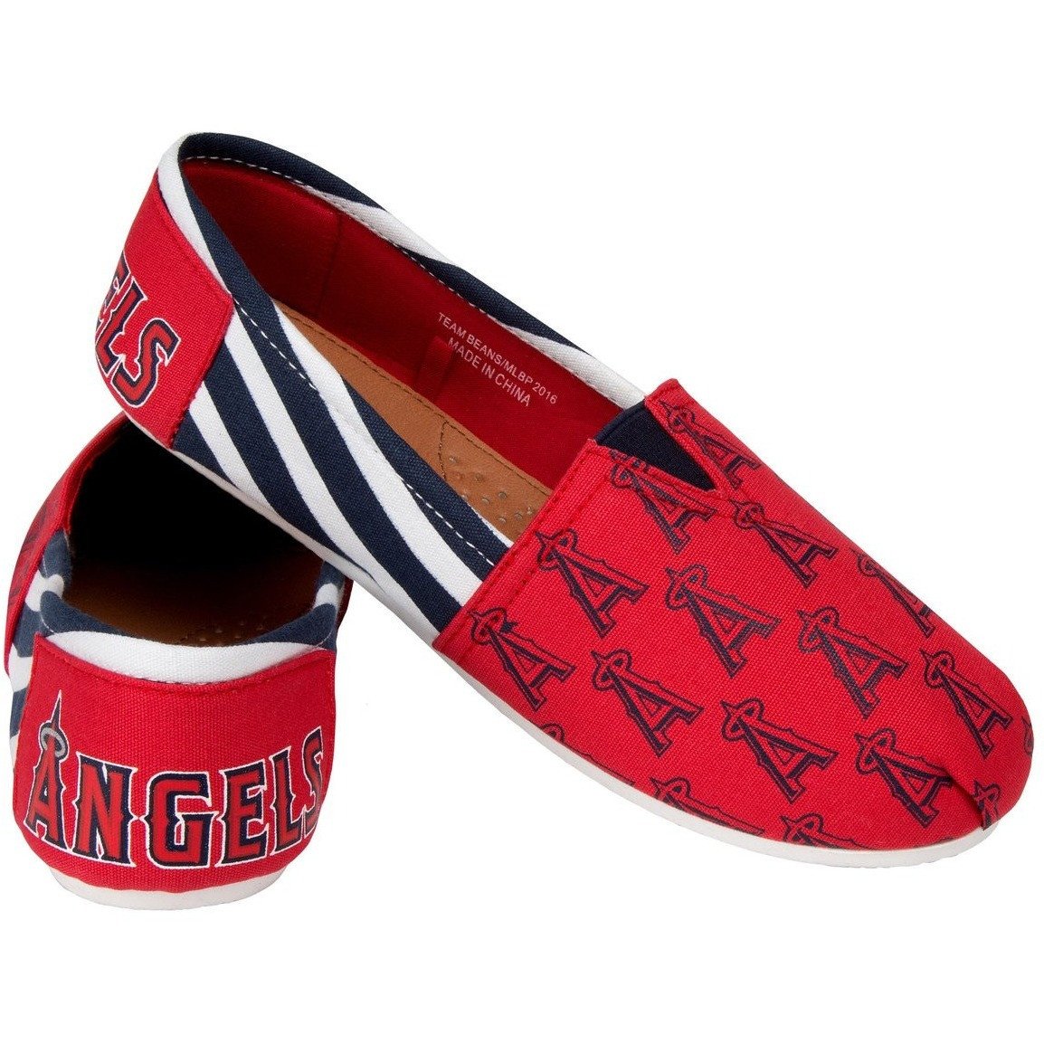 MLB Officially Licensed Striped Canvas Shoes - Pick Your Team!