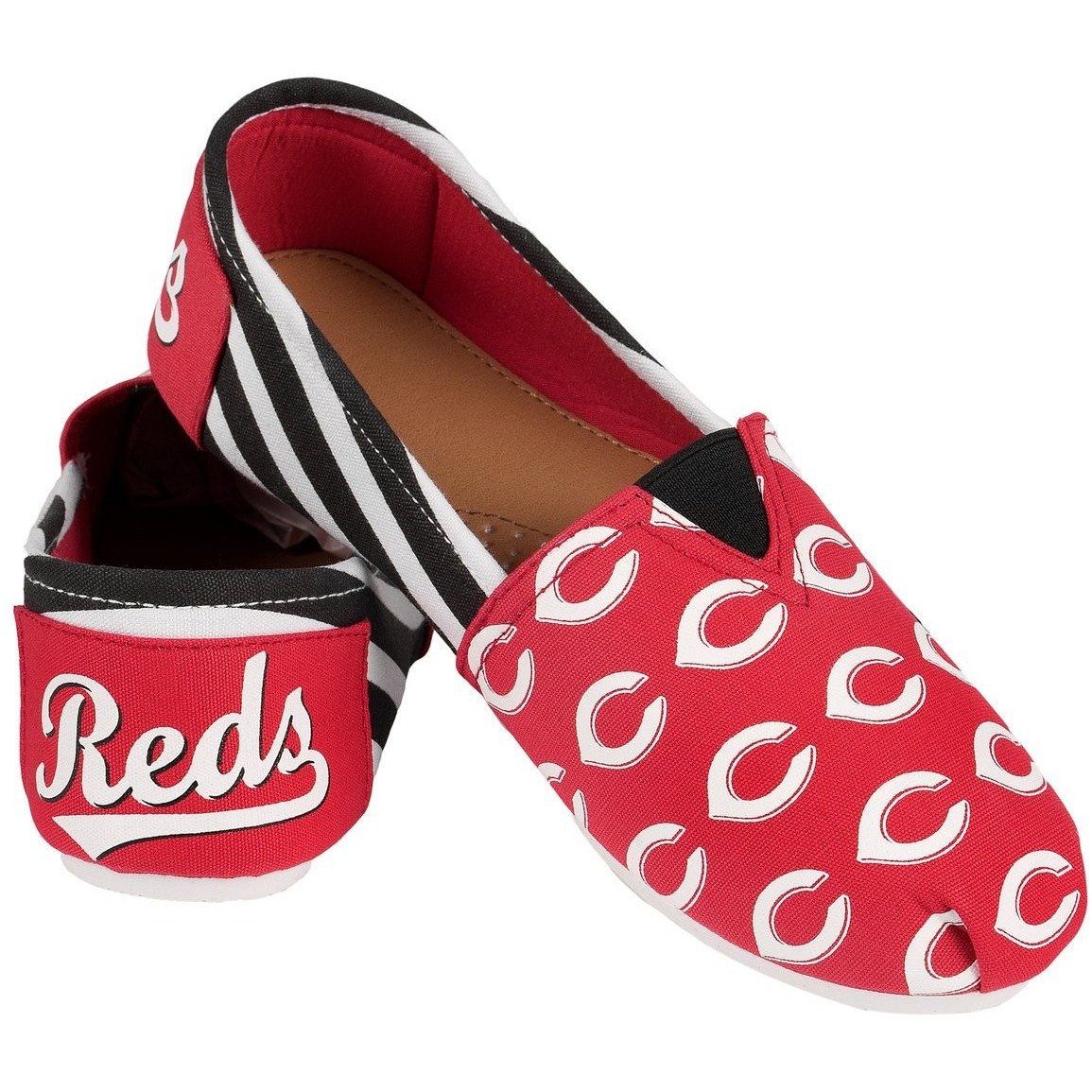 MLB Officially Licensed Striped Canvas Shoes - Pick Your Team!