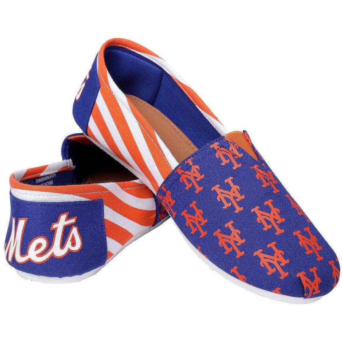 MLB Officially Licensed Striped Canvas Shoes - Pick Your Team!