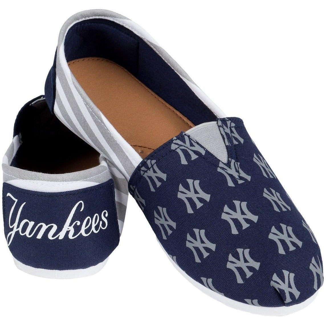 MLB Officially Licensed Striped Canvas Shoes - Pick Your Team!