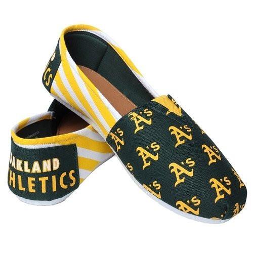MLB Officially Licensed Striped Canvas Shoes - Pick Your Team!