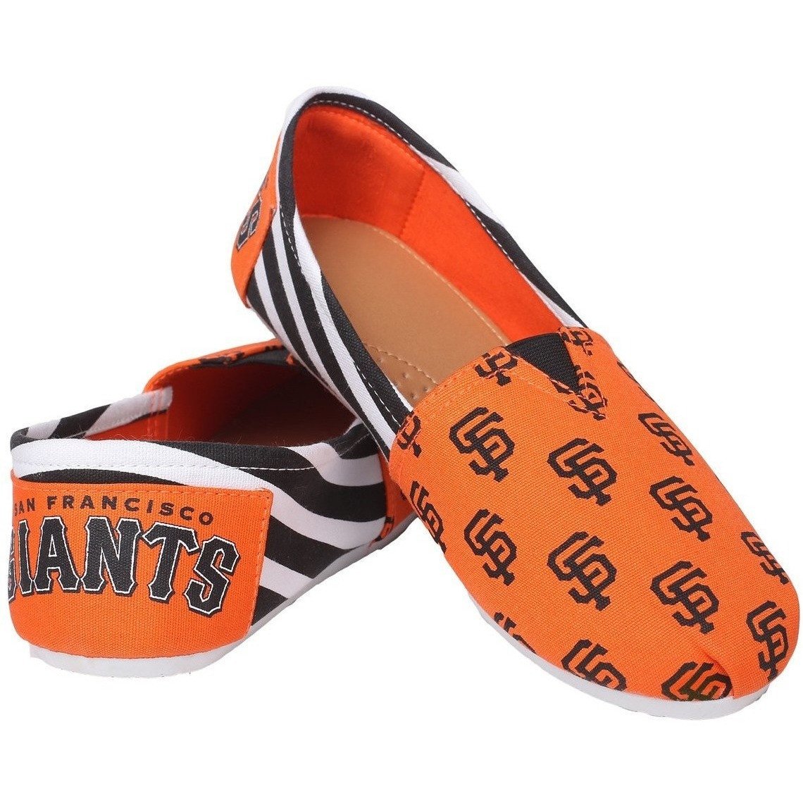 MLB Officially Licensed Striped Canvas Shoes - Pick Your Team!