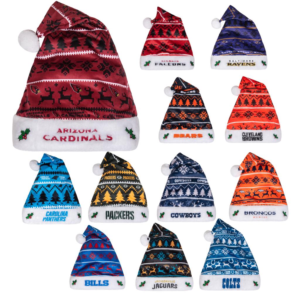 NFL Family Holiday Santa Hats - Pick Your Team!