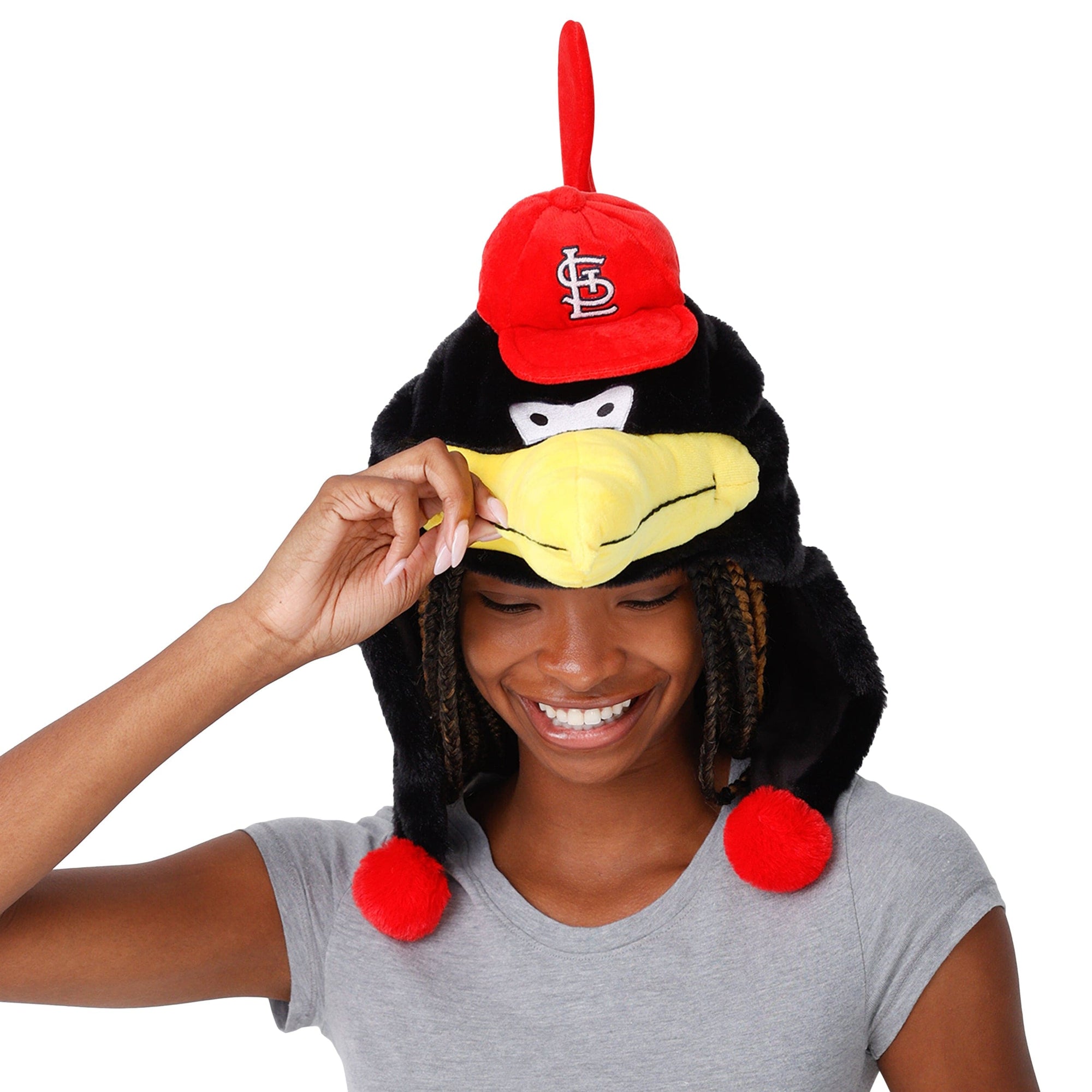 St Louis Cardinals MLB Fredbird Mascot Plush Hat