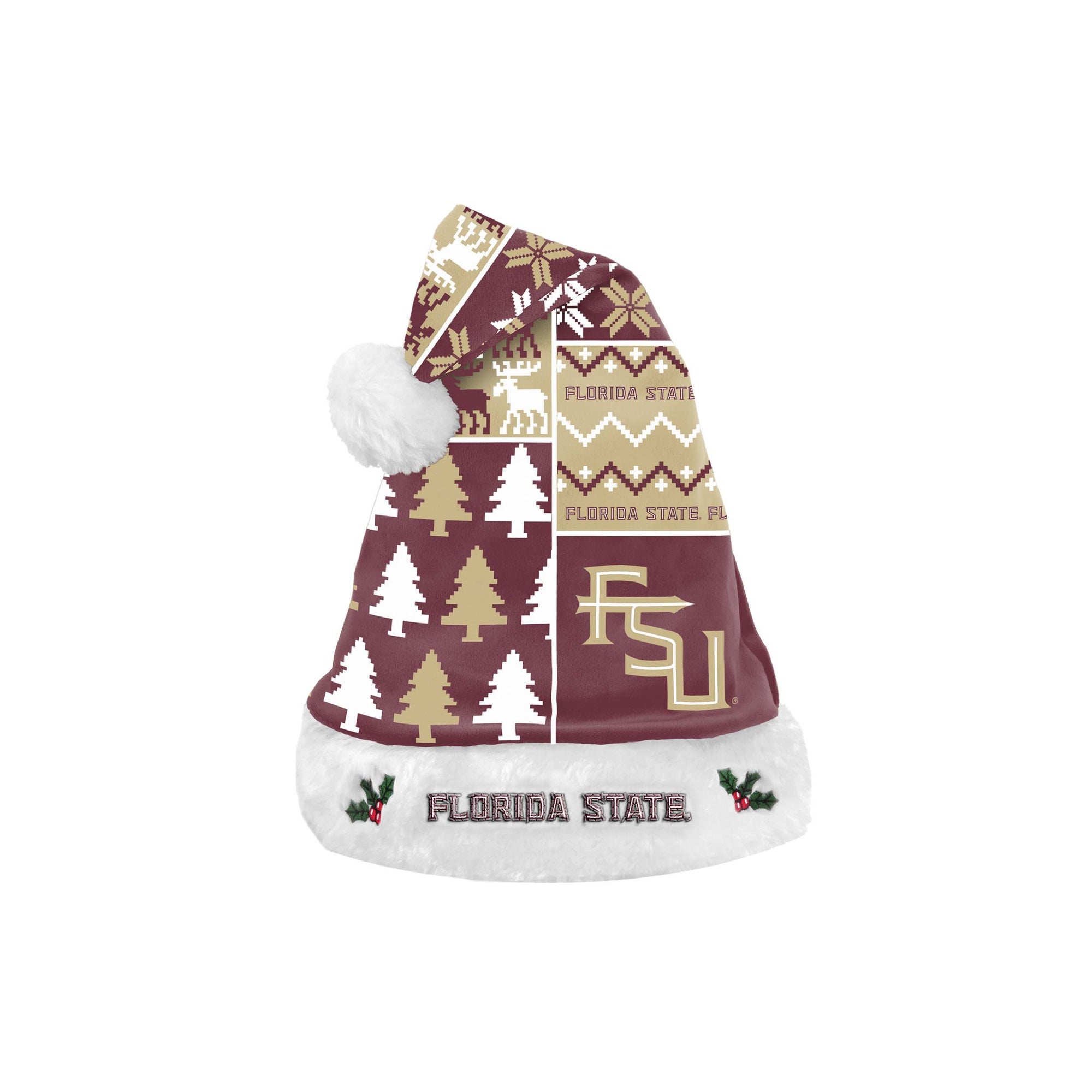 Florida State Seminoles NCAA Busy Block Family Holiday Pajamas