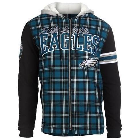 NFL Flannel Hooded Jackets - Pick Your Team!