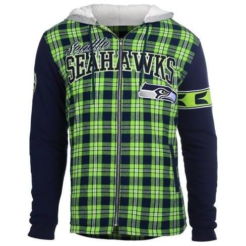 NFL Flannel Hooded Jackets - Pick Your Team!