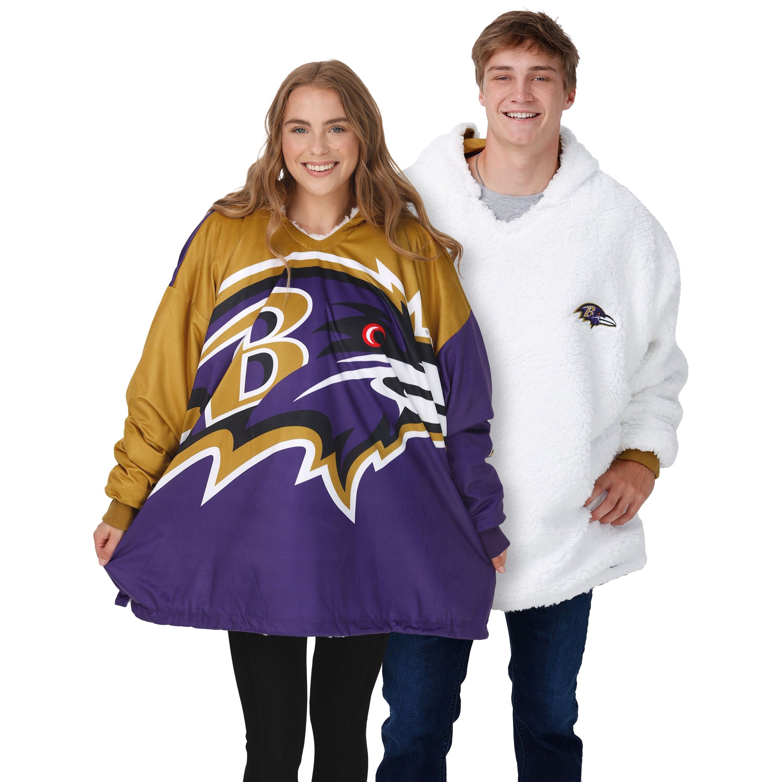 Baltimore Ravens NFL Reversible Colorblock Hoodeez