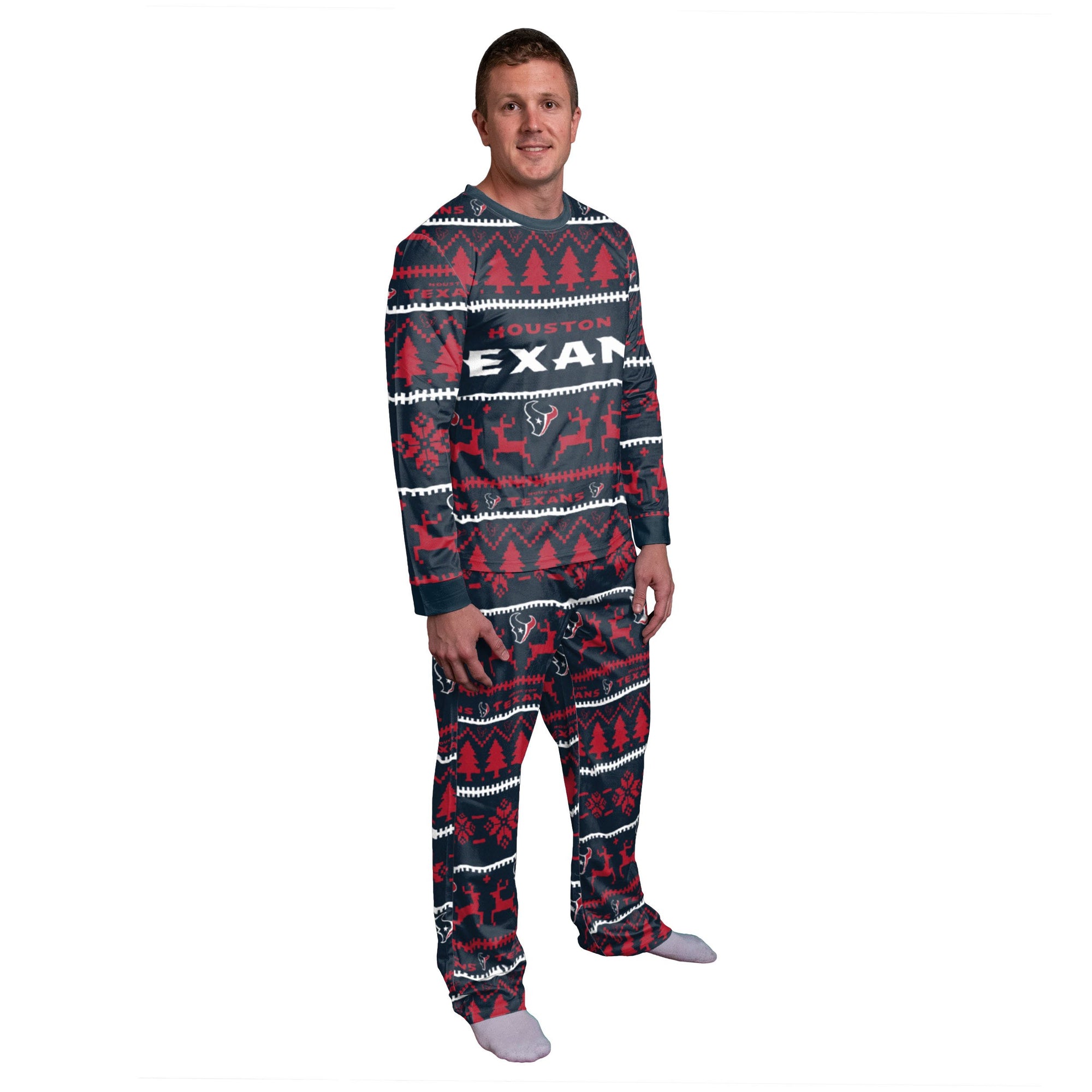 Houston Texans NFL Family Holiday Pajamas
