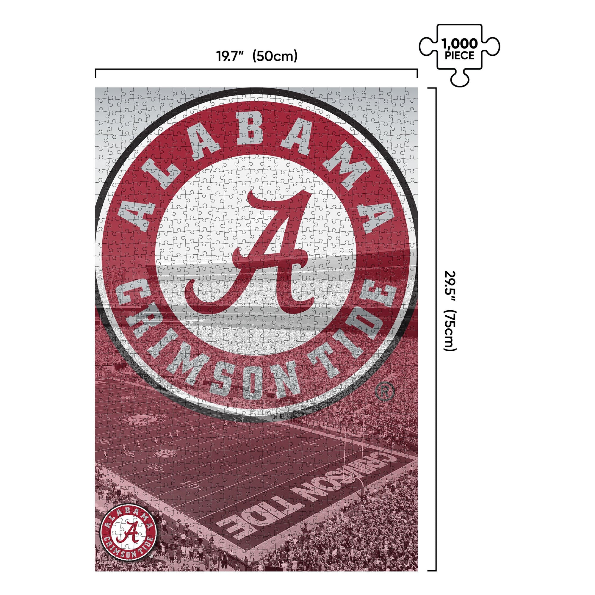 Alabama Crimson Tide NCAA 1000 Piece Jigsaw Puzzle PZLZ Stadium - Brya