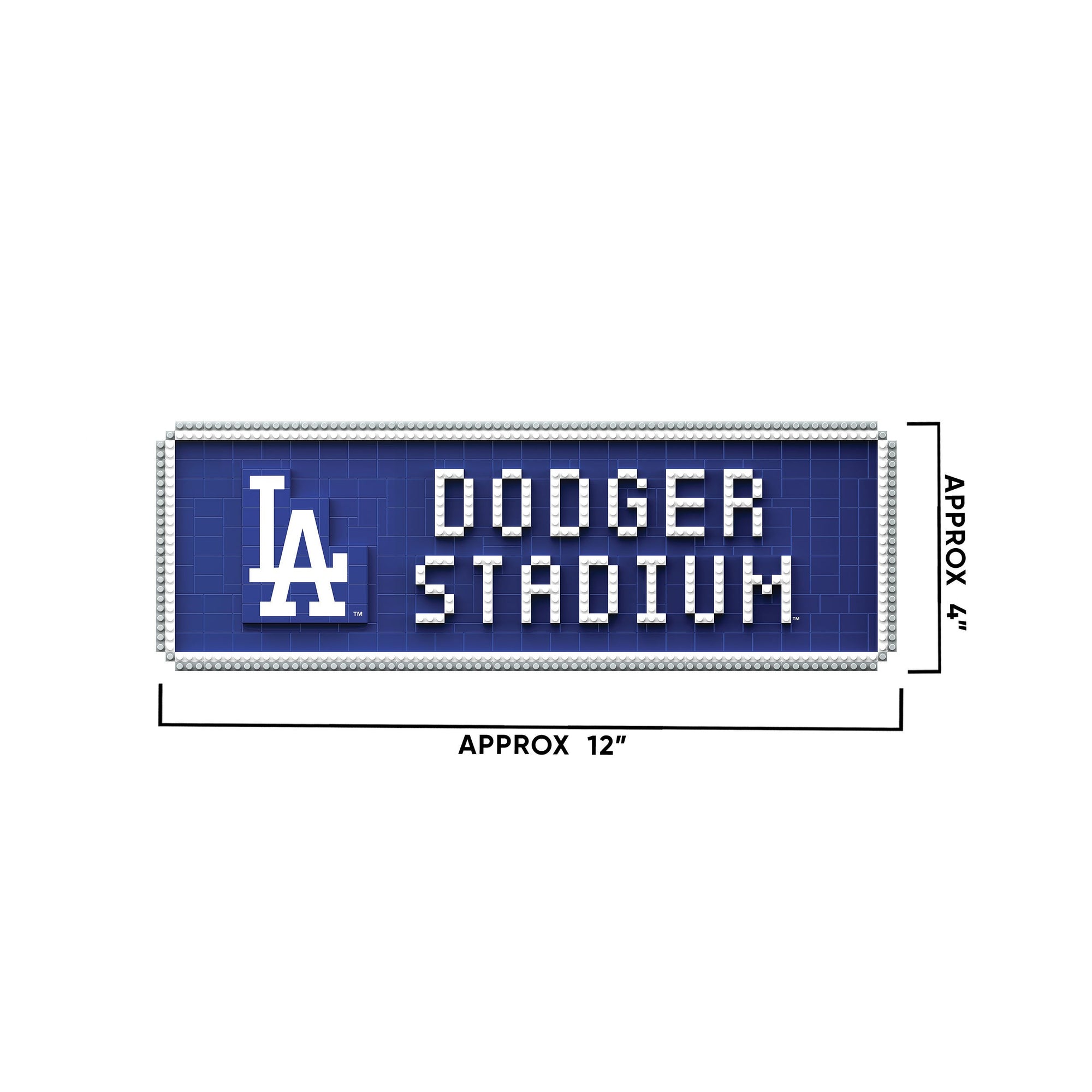 Los Angeles Dodgers MLB BRXLZ Stadium Street Sign