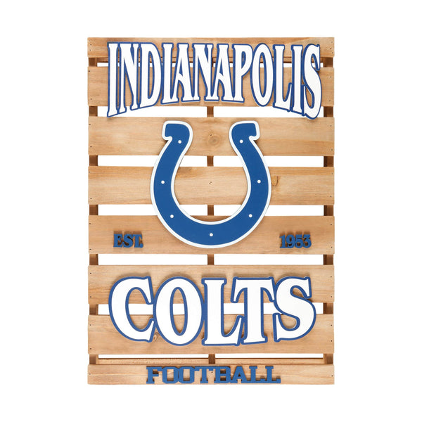 Indianapolis Colts NFL Wood Pallet Sign