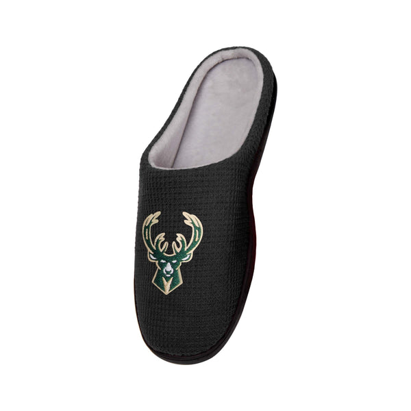 Milwaukee Bucks NBA Mens Memory Foam Slide Slippers