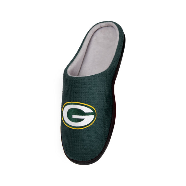 Green Bay Packers NFL Mens Memory Foam Slide Slippers