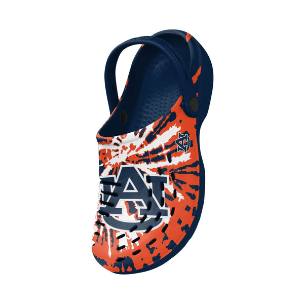 Auburn Tigers NCAA Mens Tie-Dye Clog With Strap