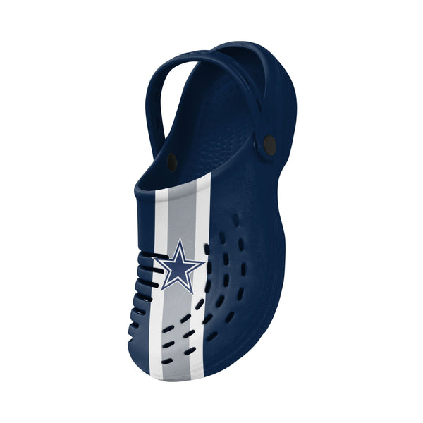 Dallas Cowboys NFL Mens Team Stripe Clog With Strap
