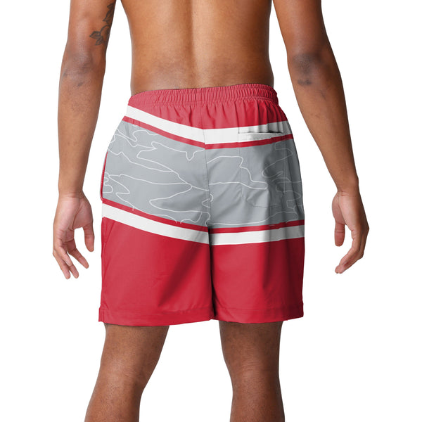 Houston Rockets NBA Mens Big Wordmark Swimming Trunks