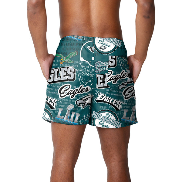 Philadelphia Eagles NFL Mens Logo Rush Swimming Trunks