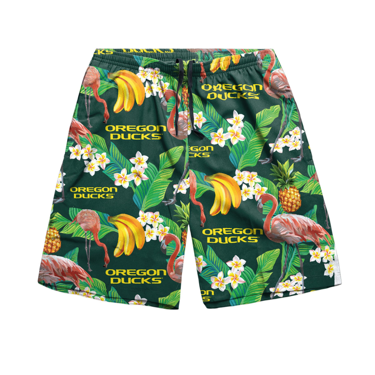 Oregon Ducks NCAA Mens Floral Shorts