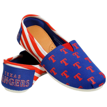 MLB Officially Licensed Striped Canvas Shoes - Pick Your Team!